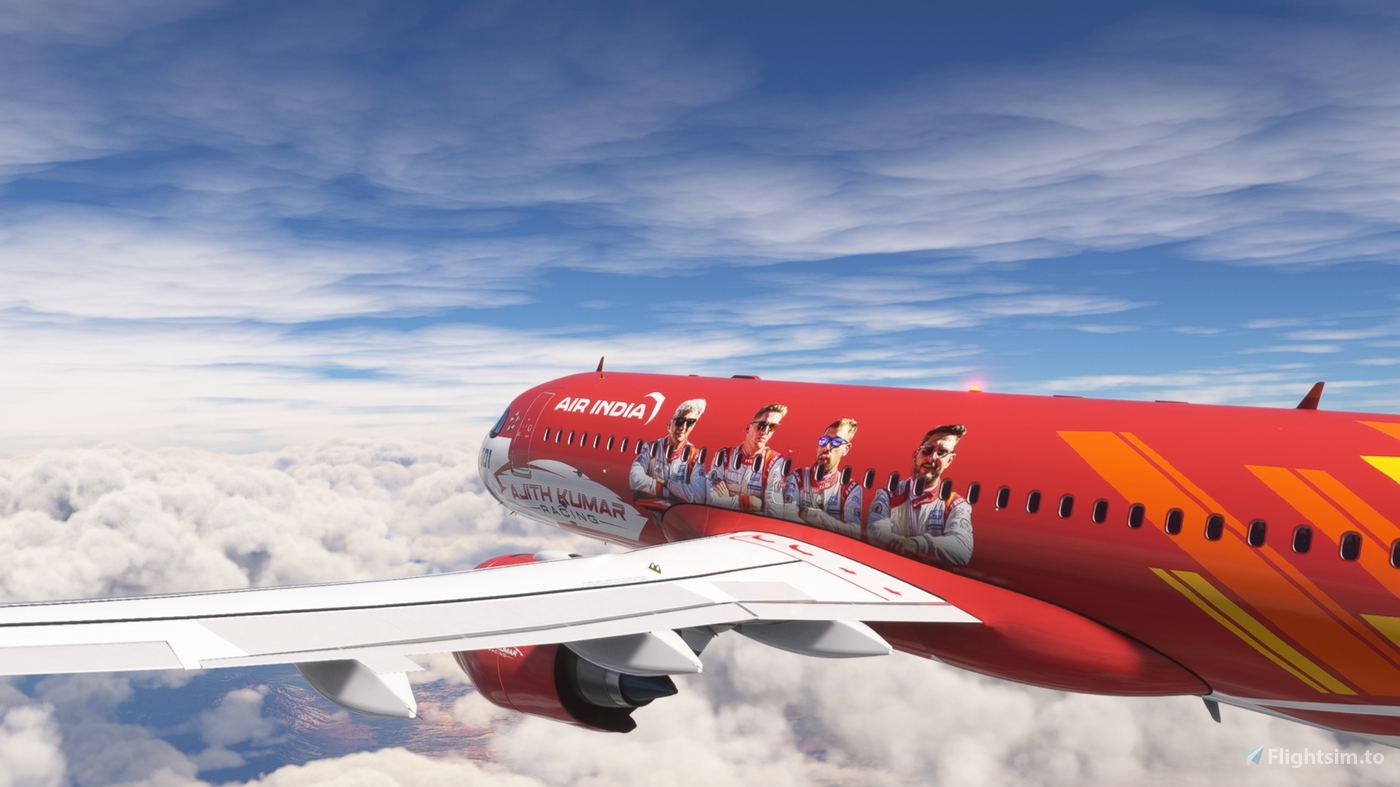 [A32NX] Air India - Ajith Kumar Racing Livery for Microsoft Flight ...