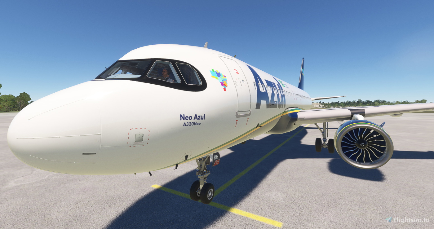 [A32NX] Azul Linhas Aéreas Brasileiras ( Neo Azul A320Neo) PR - YRH 10K for Microsoft Flight ...