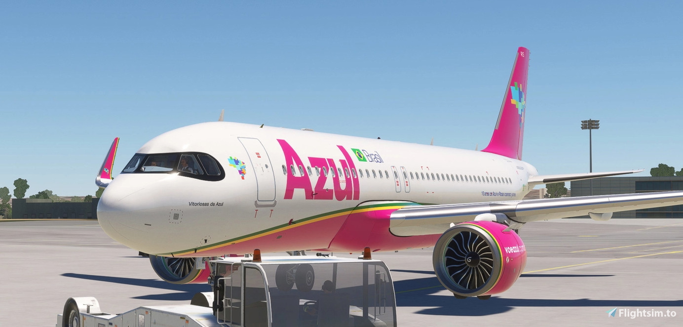 [A32NX] AZUL ROSA A320 PR - YRS | 10K für Microsoft Flight Simulator | MSFS