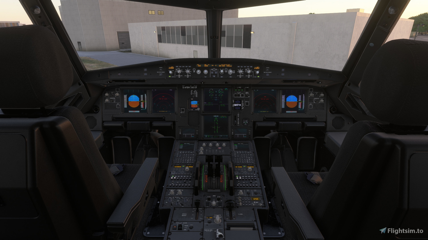 A32NX Black/Dark Cockpit for 2024 для Microsoft Flight Simulator | MSFS