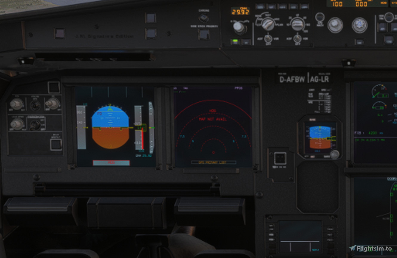 A32NX Black/Dark Cockpit for 2024 pro Microsoft Flight Simulator | MSFS