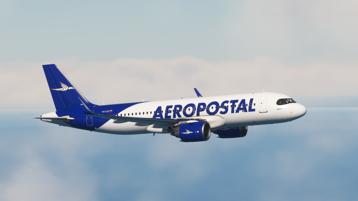 [A32NX] FBW A320 Neo Aeropostal (Fictional) voor Microsoft Flight ...