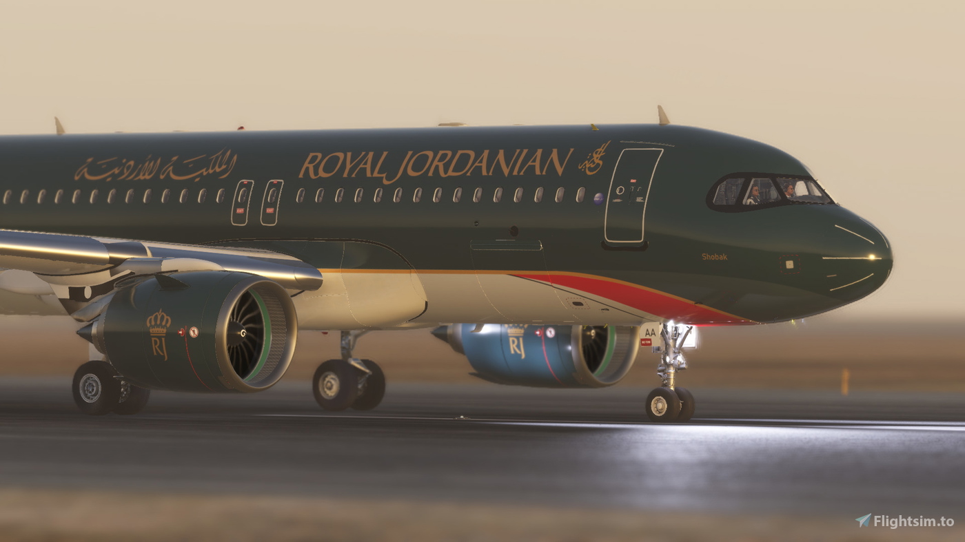 [A32NX] FBW Airbus A320neo Royal Jordanian New Livery JY-RAA for ...