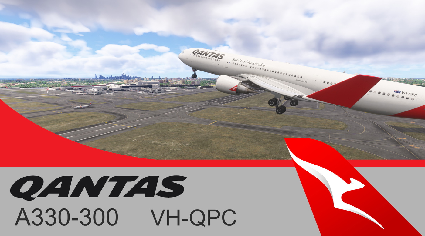 A330-300 - QANTAS | VH-QPC - 8K за Microsoft Flight Simulator | MSFS