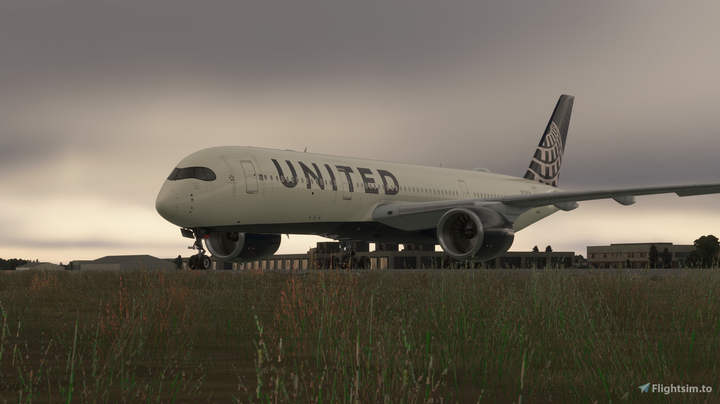 United Airlines Airbus A350-900 Dark Liverie [Fictional] for Microsoft ...