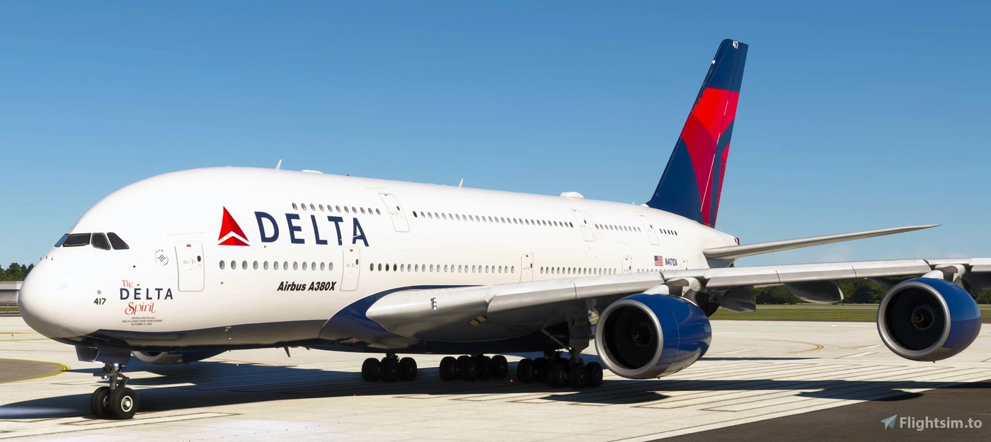 A380 Delta Airlines (Fictional) for Microsoft Flight Simulator | MSFS