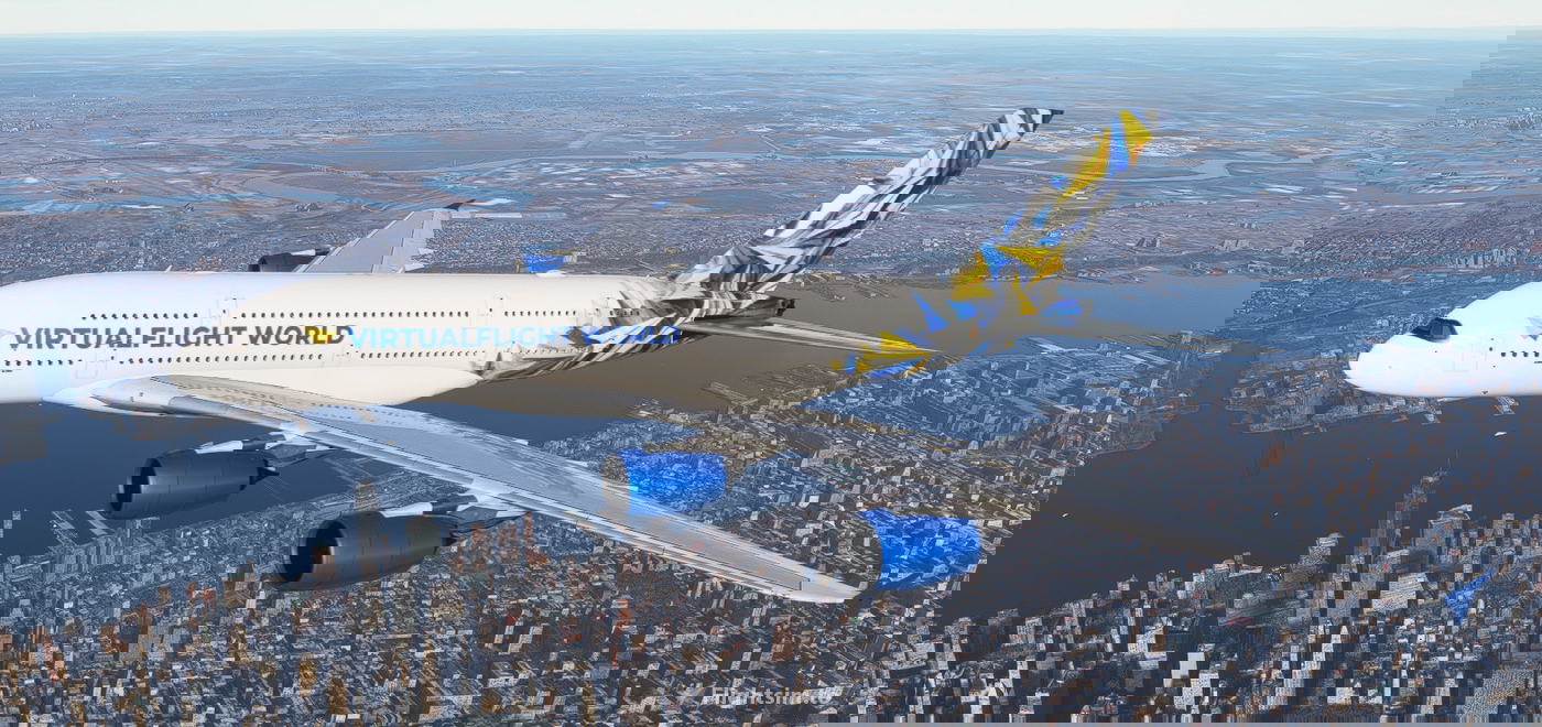 A380 VirtualFlight World Livery for Microsoft Flight Simulator | MSFS