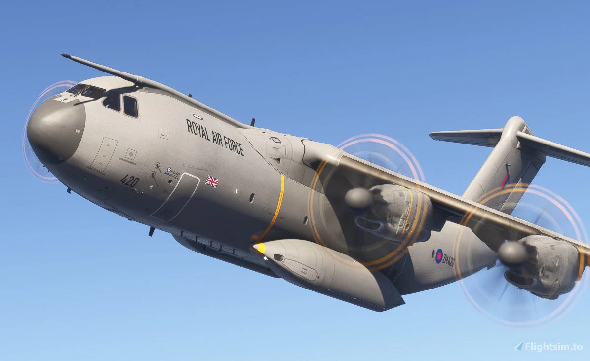 A400M Royal Air Force ZM 420 for Microsoft Flight Simulator | MSFS
