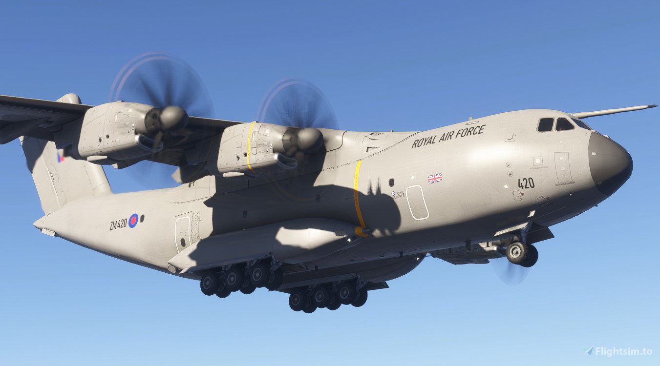 A400M Royal Air Force ZM 420 pour Microsoft Flight Simulator | MSFS