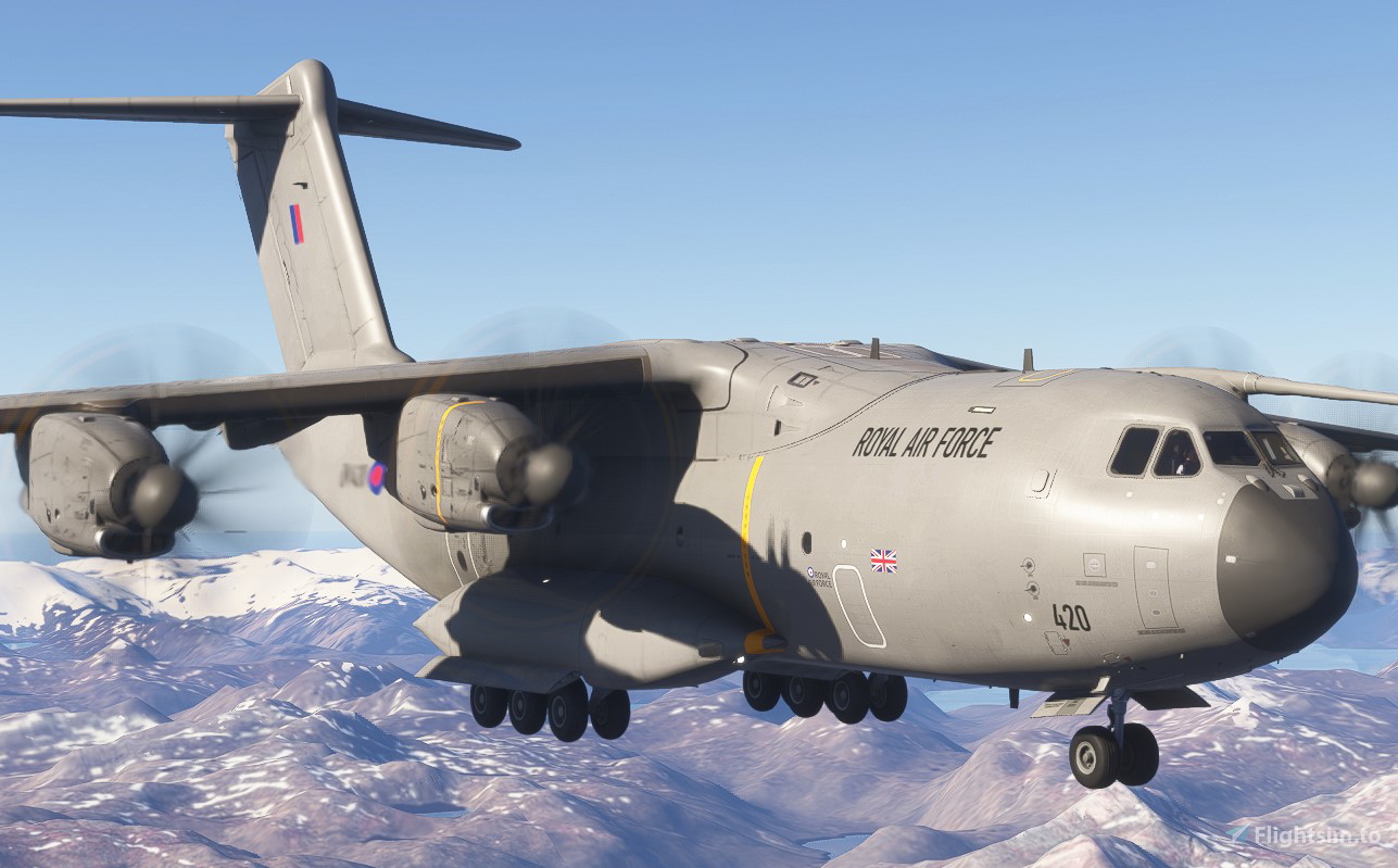 A400M Royal Air Force ZM 420 pour Microsoft Flight Simulator | MSFS