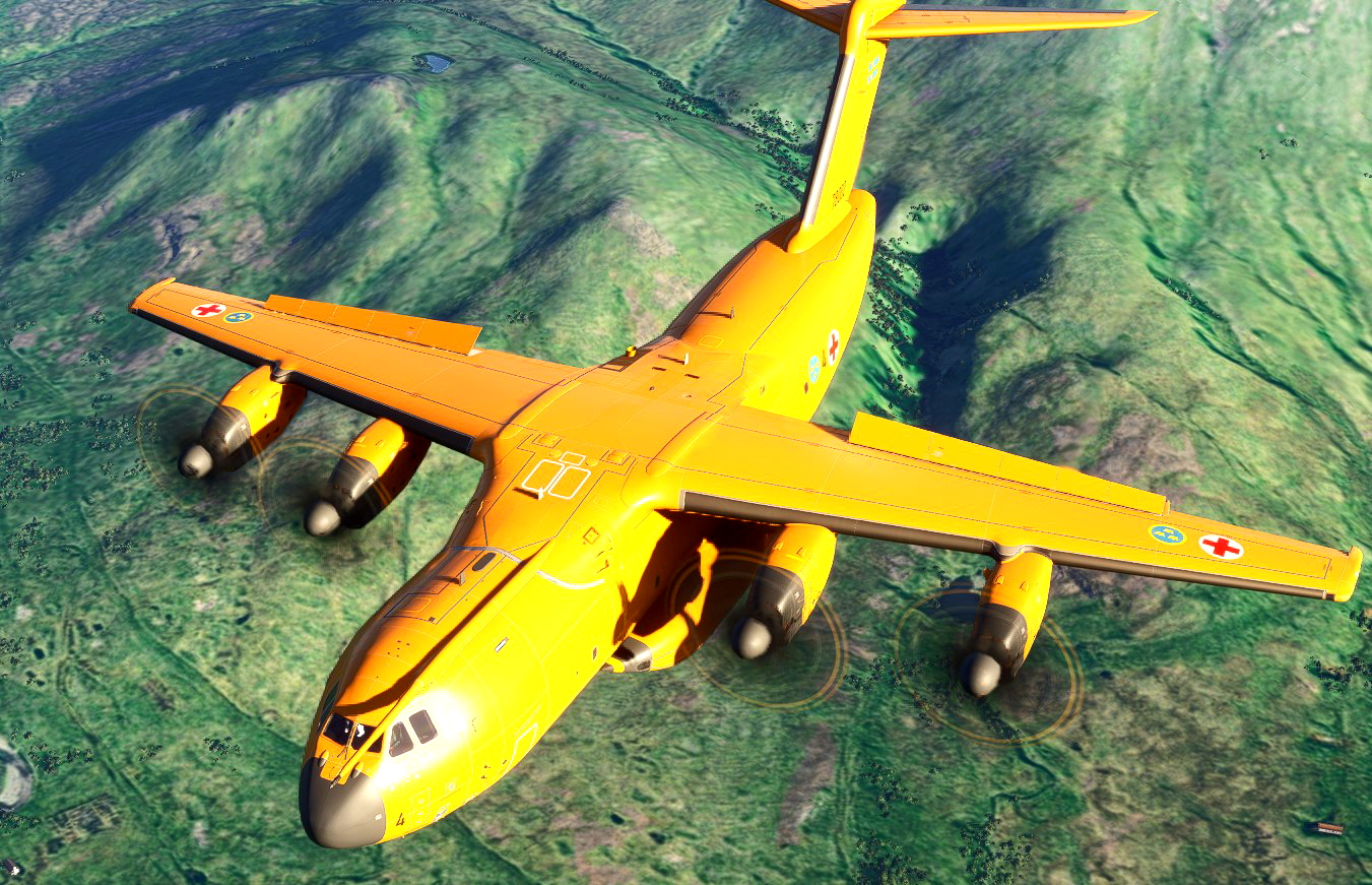 A400M Swedish Air Force Orange for Microsoft Flight Simulator | Feed
