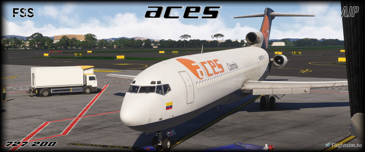 ACES Colombia HK-3977X - Boeing 727-200 pour Microsoft Flight Simulator ...