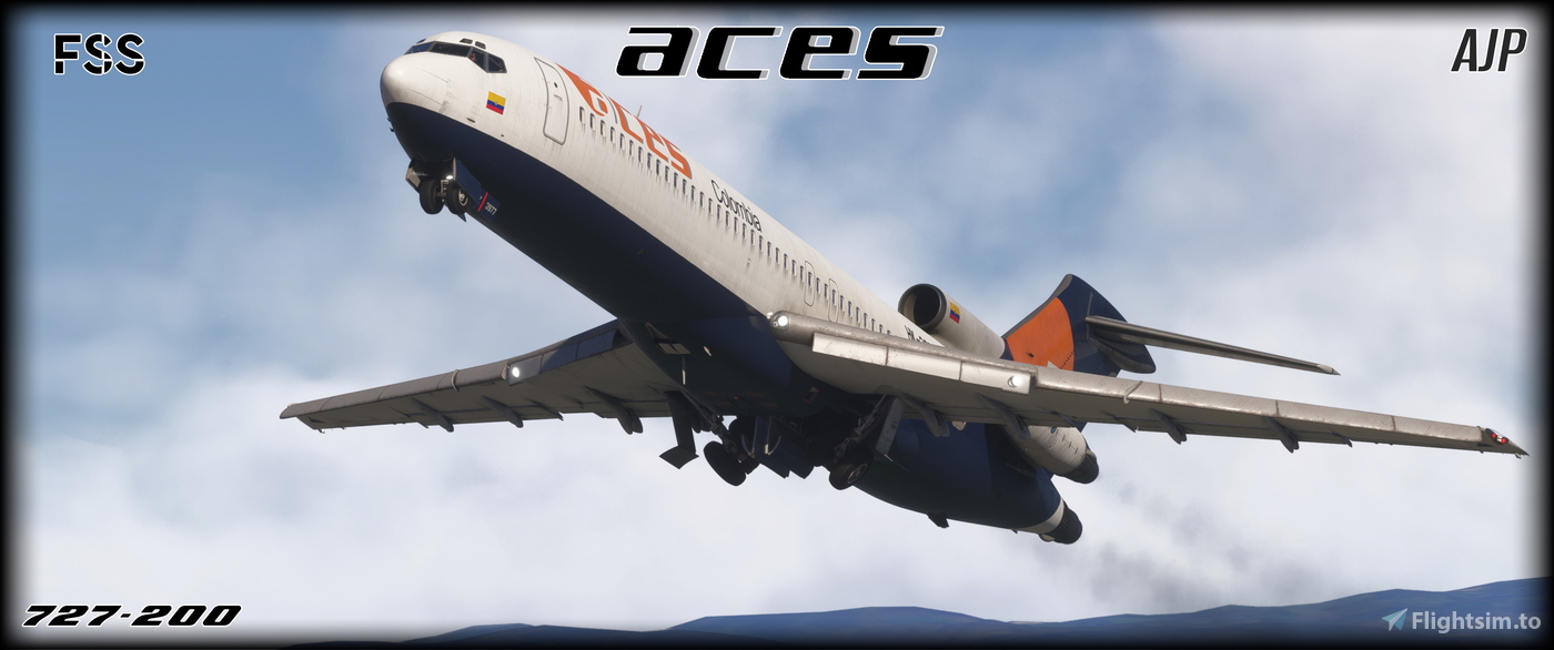 ACES Colombia HK-3977X - Boeing 727-200 for Microsoft Flight Simulator ...