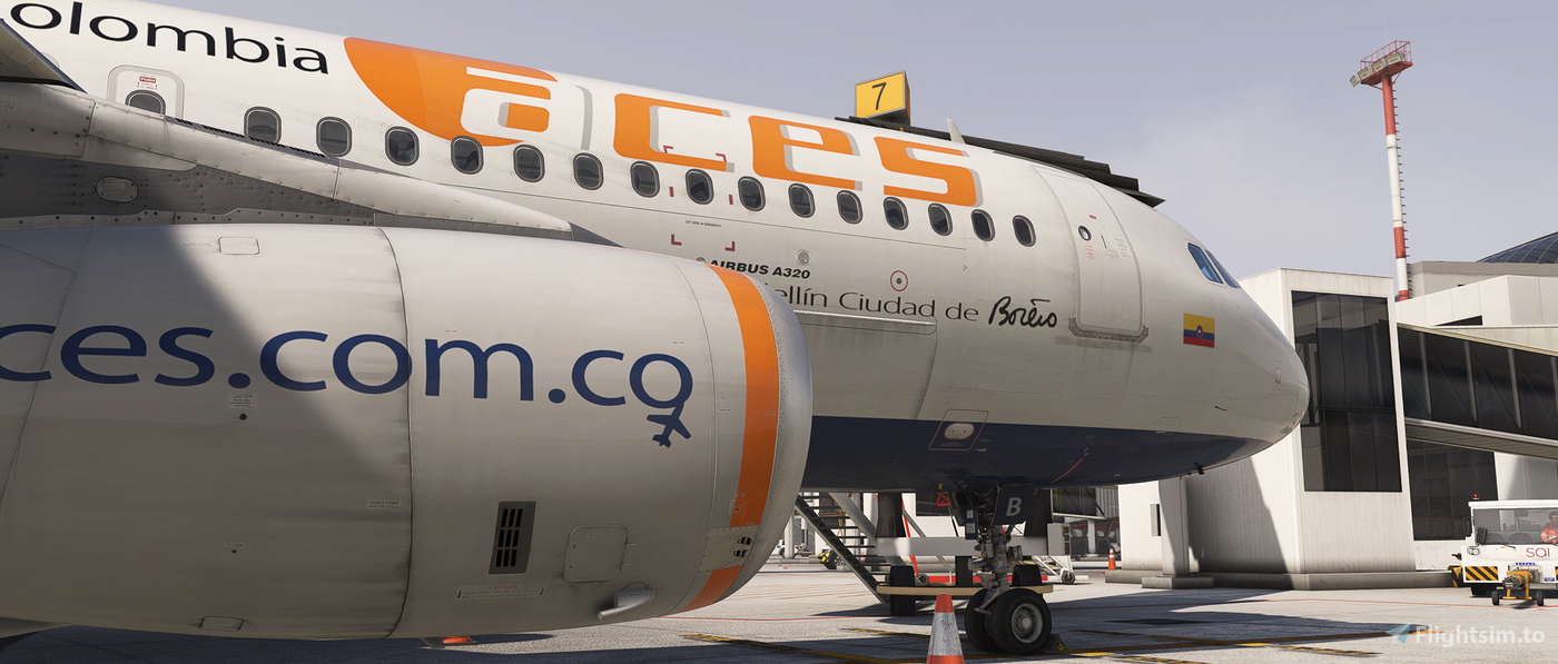 ACES Colombia for Fenix Simulation A320v2 IAE engines (8k fuselage ...