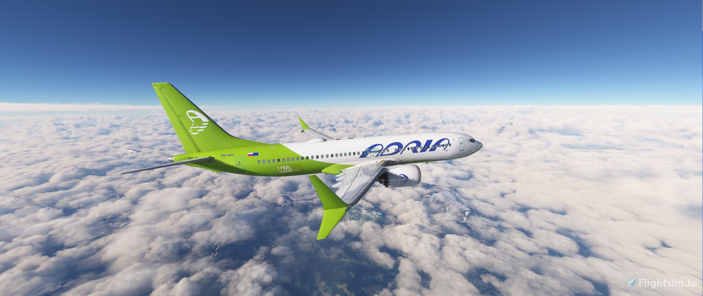 Adria Airways B737 MAX repaint S5-SAC (FICTIONAL) for Microsoft Flight ...