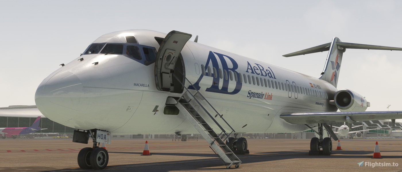 AeBal Spanair Link EC-HOA - SkySimulations DC9-30 w/cabin (FICTIONAL) for Microsoft Flight ...