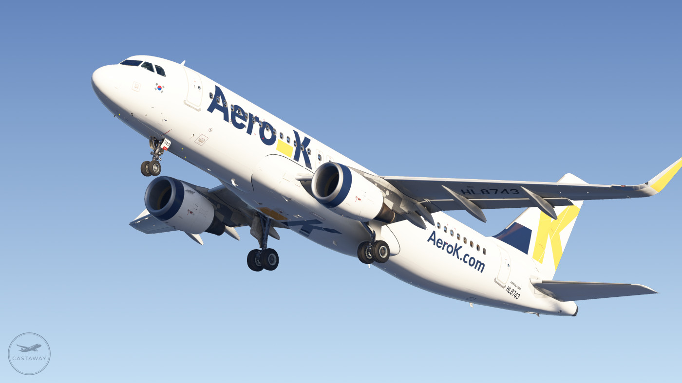Aero K (HL8743 - Sharklets) [Airbus A320-200] pour Microsoft Flight ...