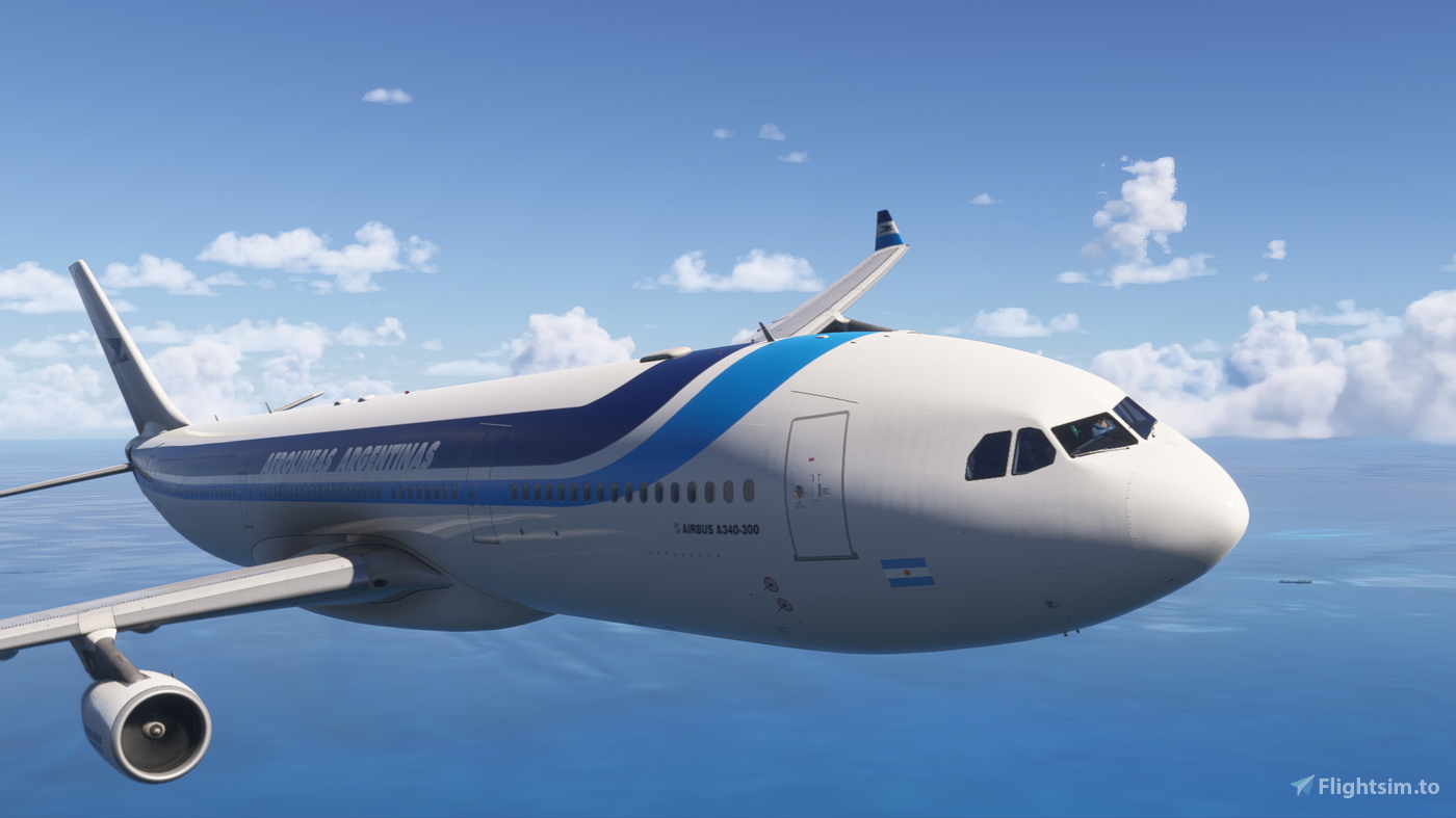Aerolineas Argentinas Retro | LV-ZPL | iniBuilds A340-300 за Microsoft ...