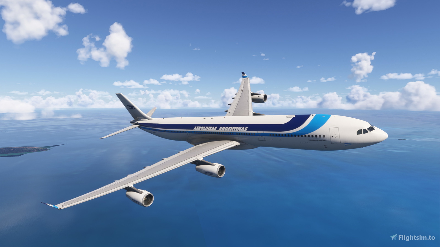 Aerolineas Argentinas Retro | LV-ZPL | iniBuilds A340-300 за Microsoft ...