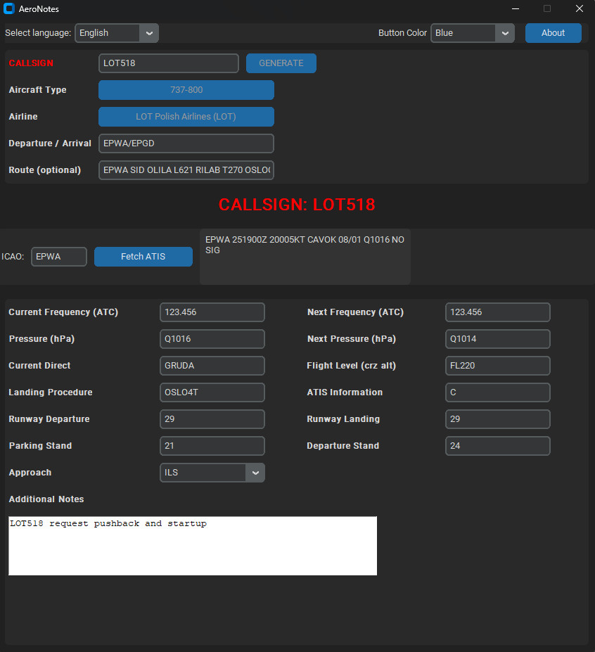 AeroNotes for Microsoft Flight Simulator | MSFS