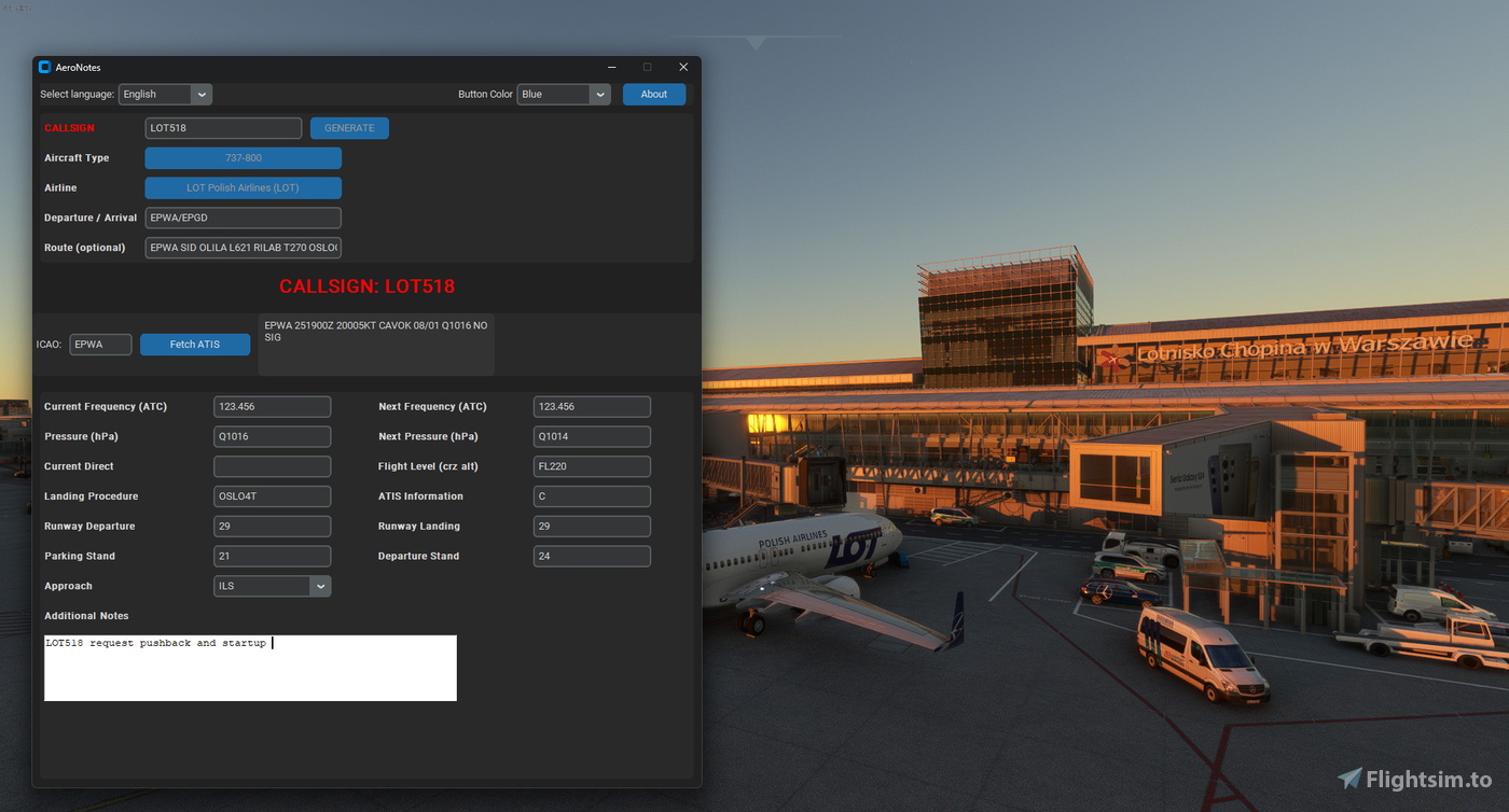 AeroNotes for Microsoft Flight Simulator | MSFS