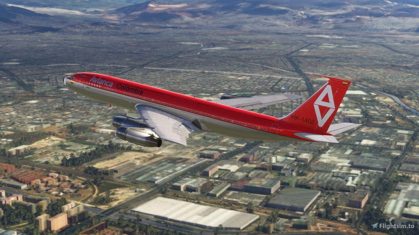 Aeroplane Heaven 707-302C Avianca HK-1402 Circa 1970 pour Microsoft ...