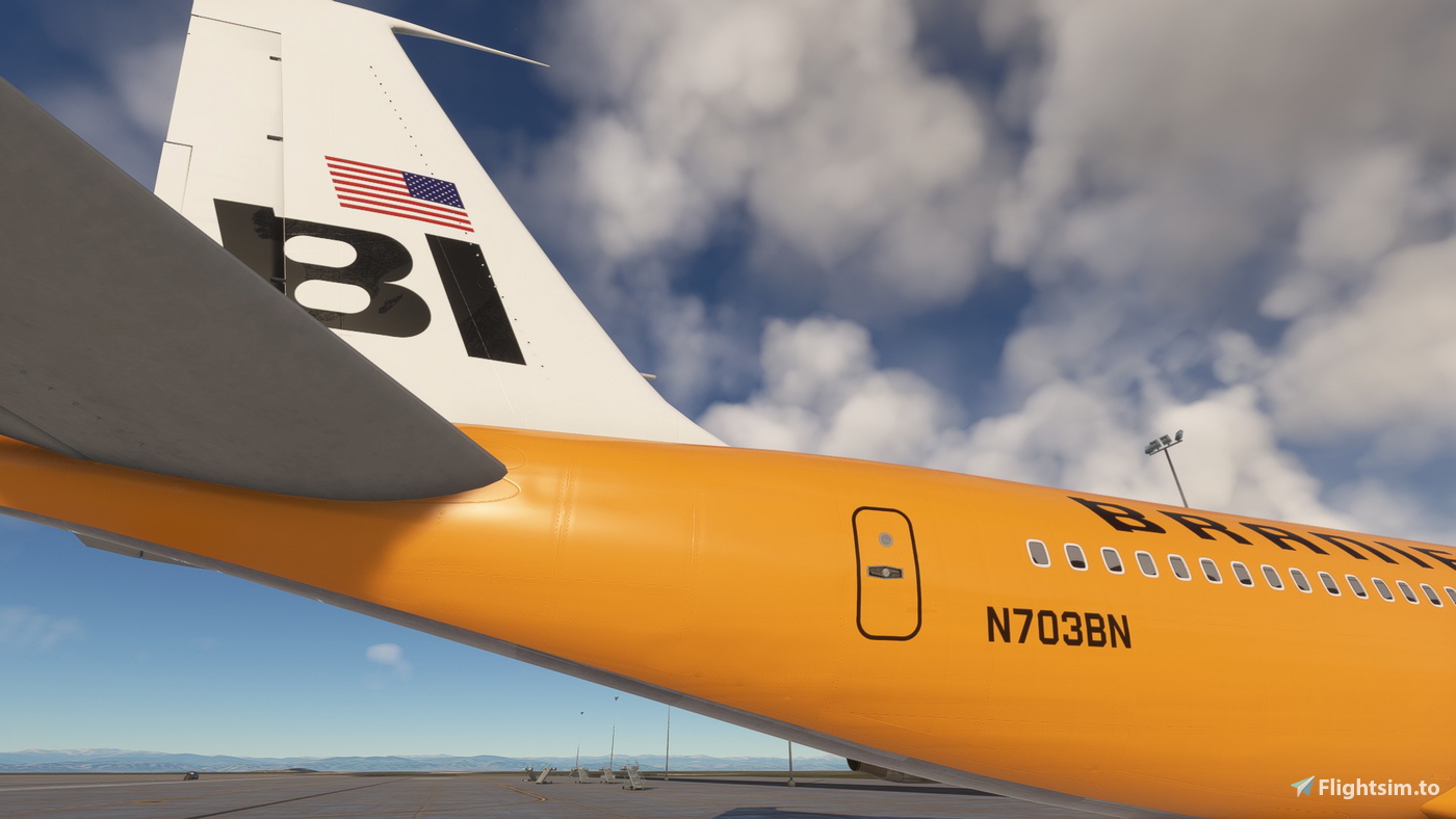 Aeroplane Heaven B707-320C Braniff Orange N703BN für Microsoft Flight ...