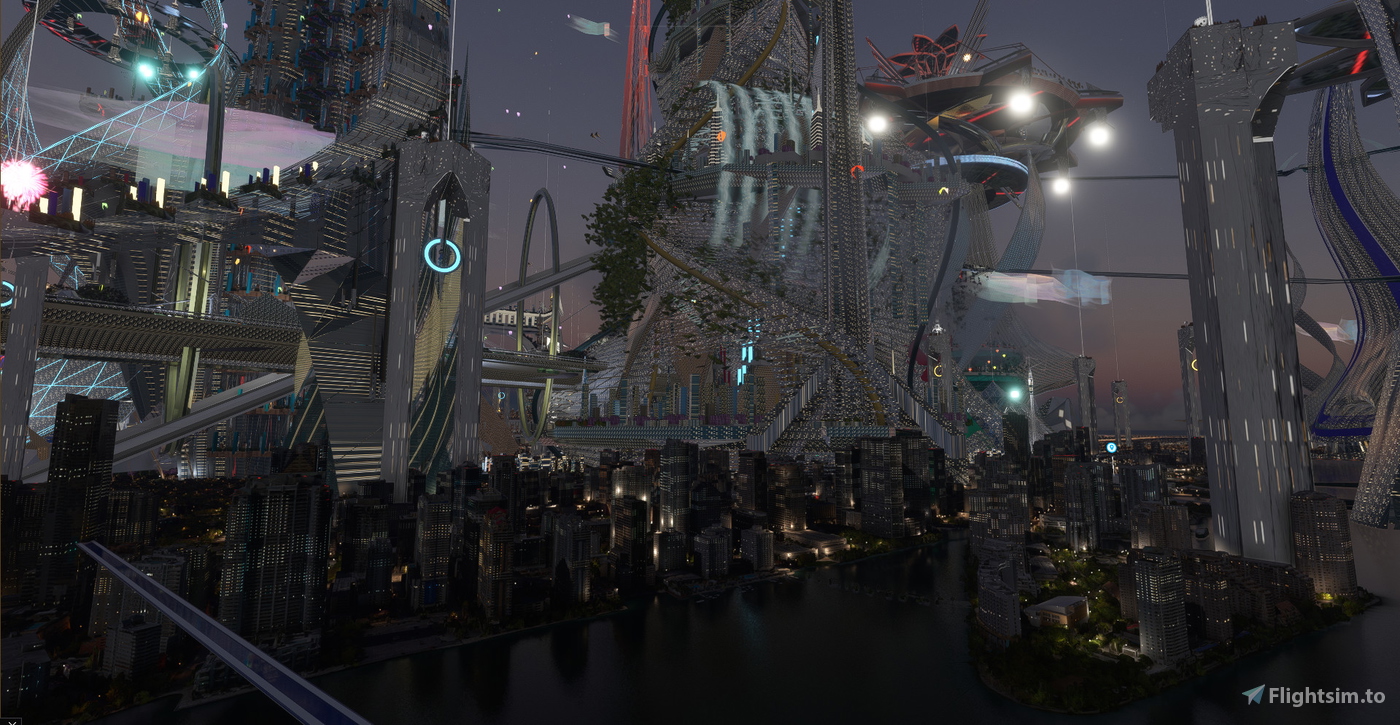 Ai Miami 🪽 (Mega Typhoon Tower) for Microsoft Flight Simulator | MSFS