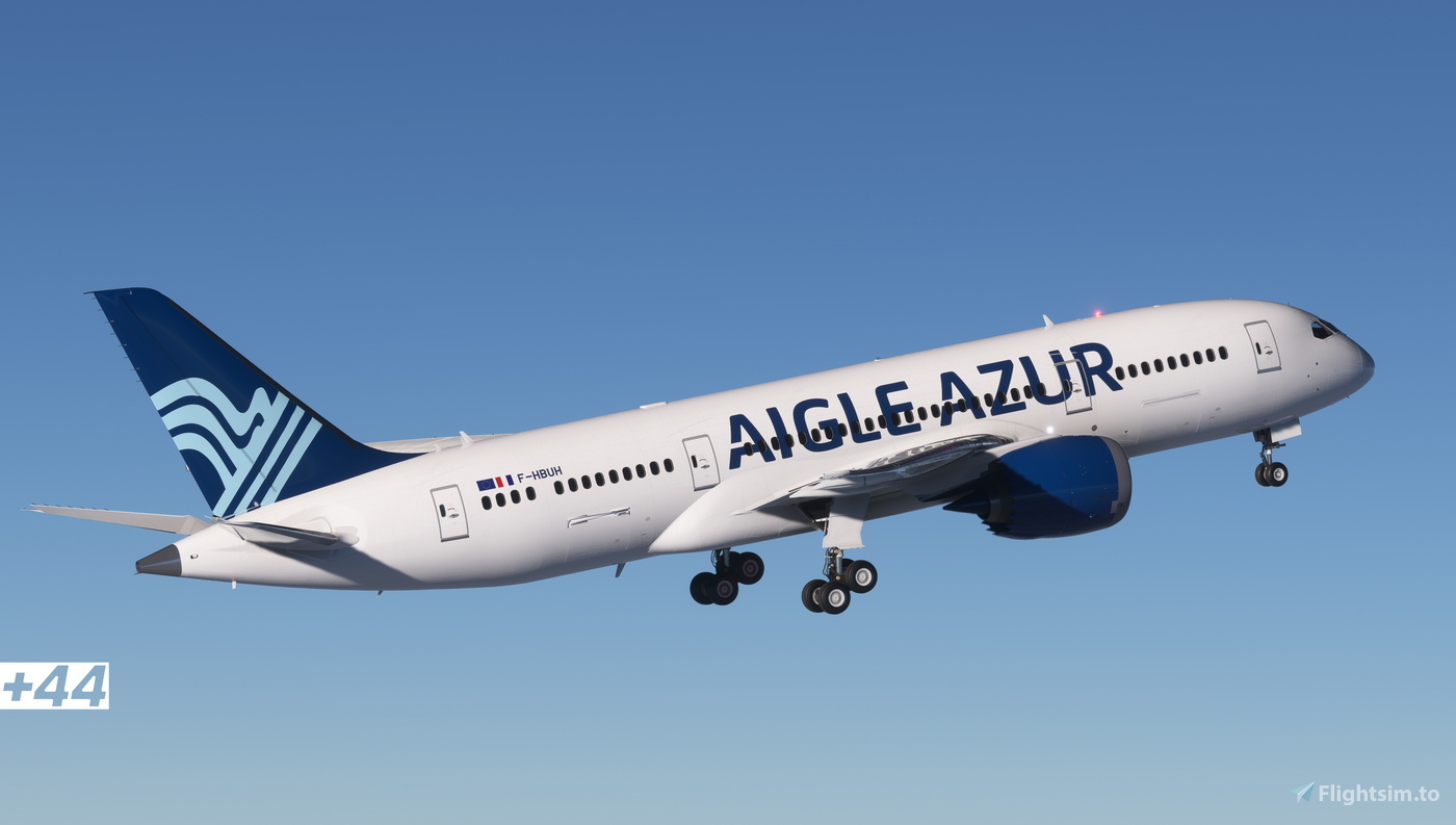 Aigle Azur (F-HBUH) Kuro 787-8 - 8K pour Microsoft Flight Simulator | MSFS