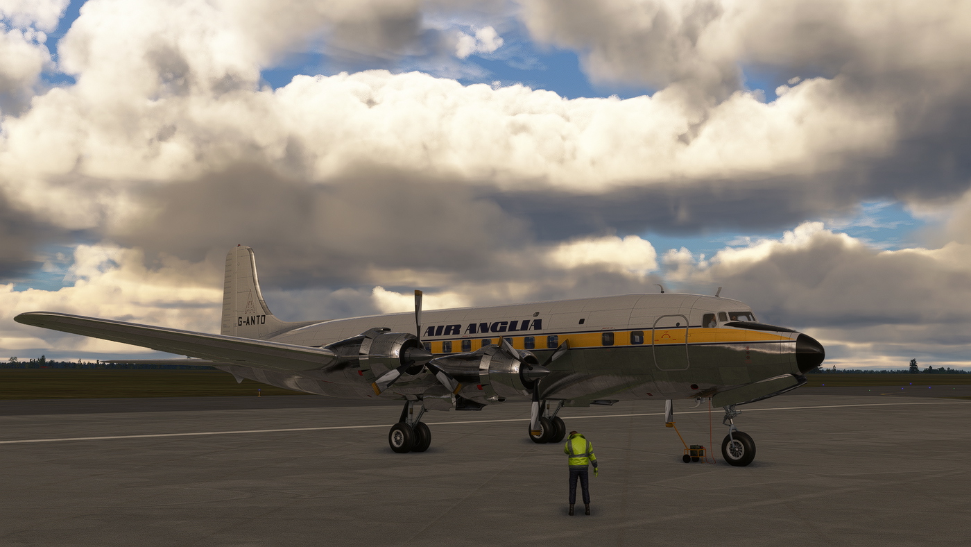 Air Anglia PMDG DC-6B for Microsoft Flight Simulator | MSFS