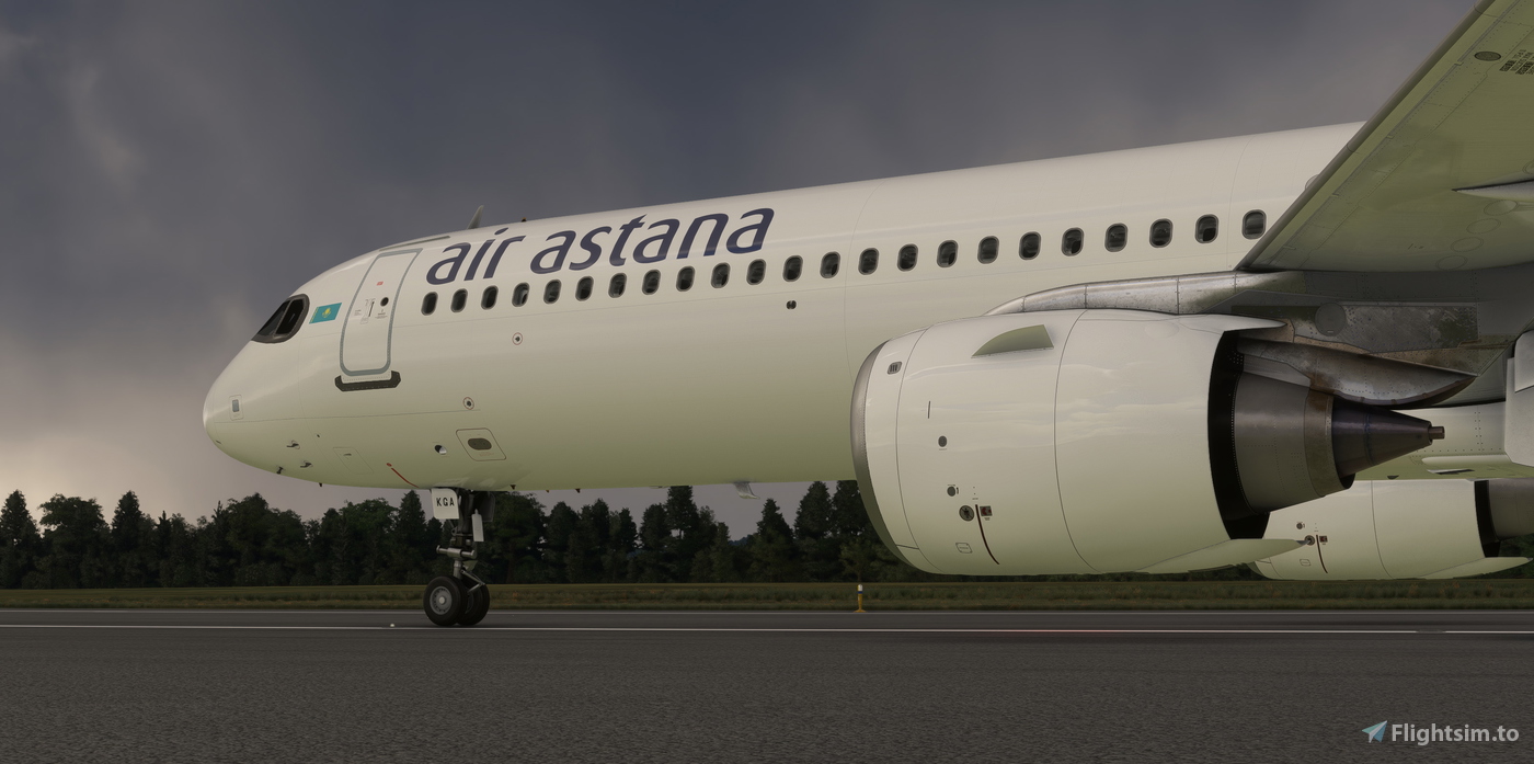 Air Astana | FSLabs A21N | EI-KGA | 4K pour Microsoft Flight Simulator | MSFS