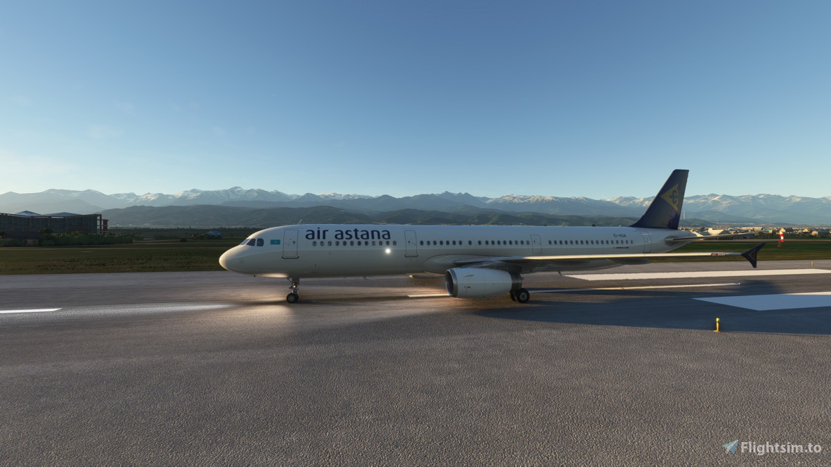 Air Astana (EI-KDA) for Fenix A321 for Microsoft Flight Simulator | MSFS