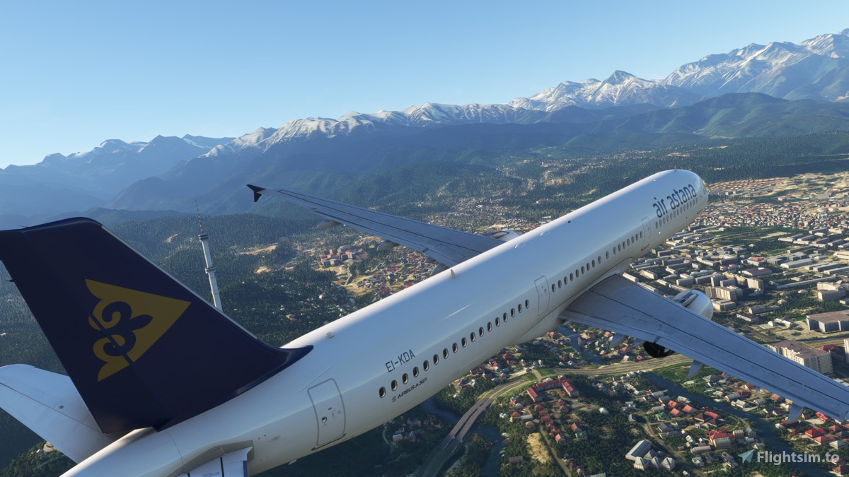Air Astana (EI-KDA) for Fenix A321 for Microsoft Flight Simulator | MSFS
