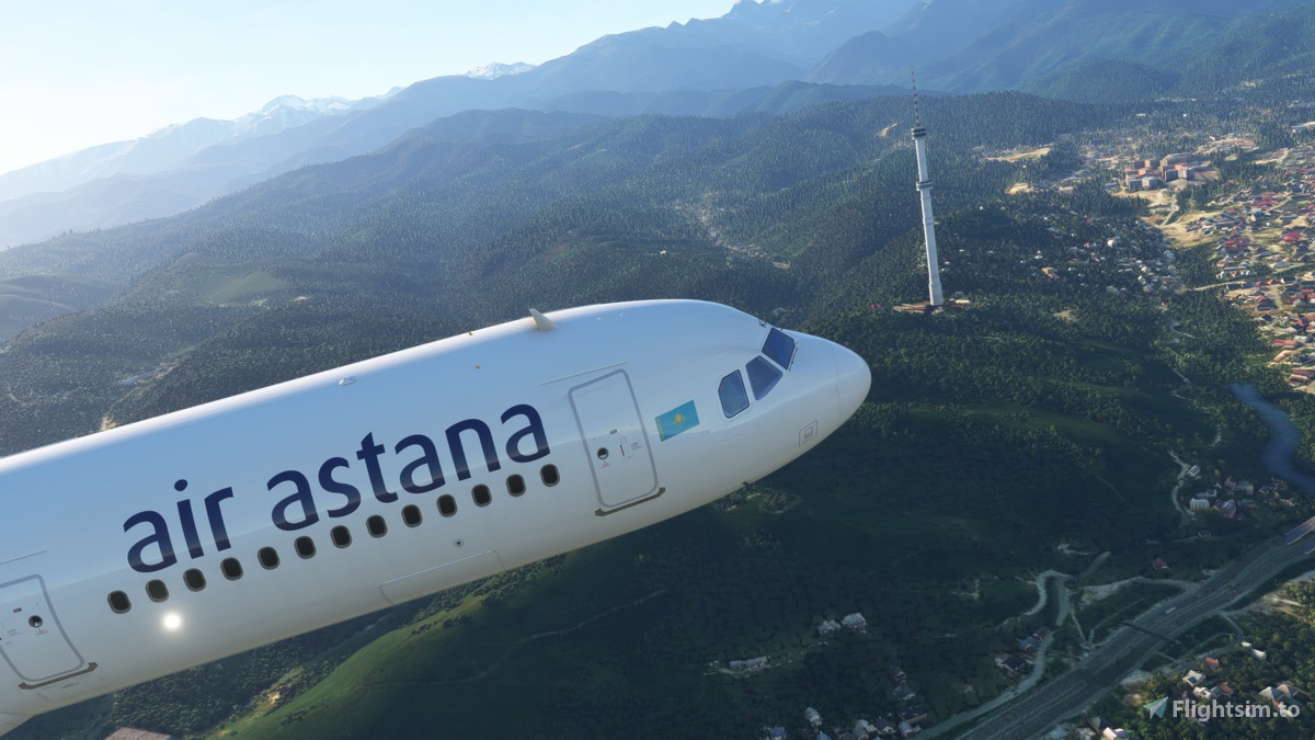 Air Astana (EI-KDA) for Fenix A321 for Microsoft Flight Simulator | MSFS