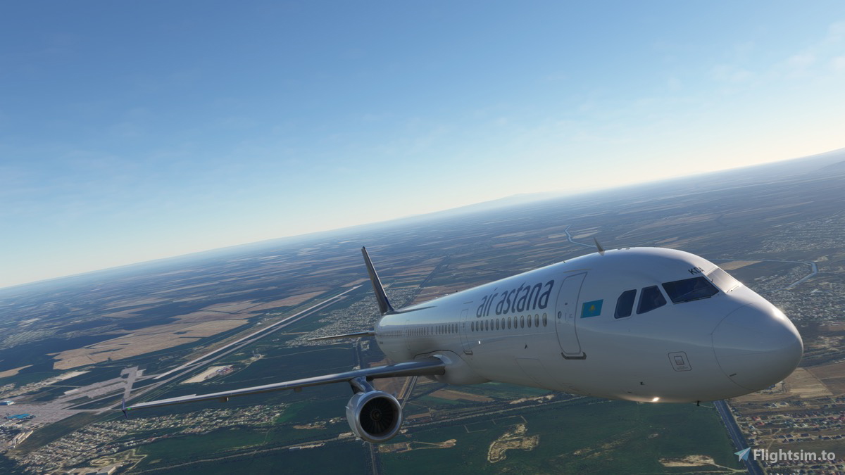 Air Astana (EI-KDA) for Fenix A321 for Microsoft Flight Simulator | MSFS