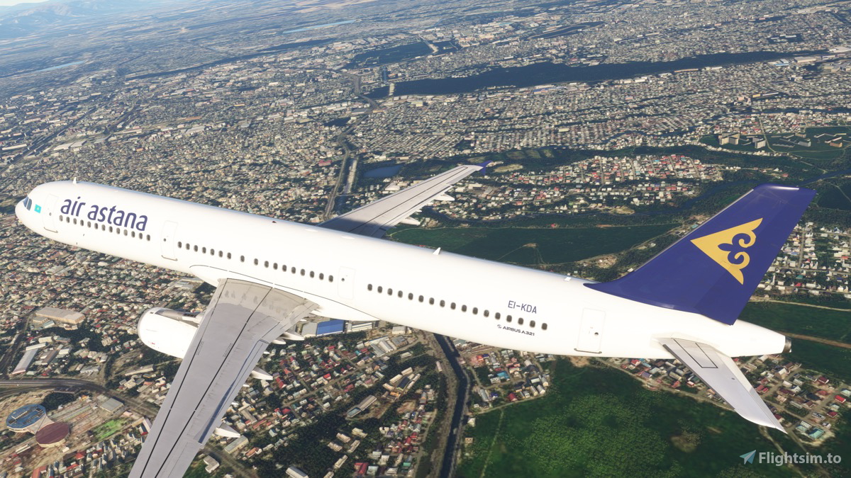 Air Astana (EI-KDA) for Fenix A321 for Microsoft Flight Simulator | MSFS