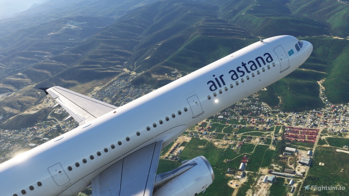 Air Astana (EI-KDA) for Fenix A321 for Microsoft Flight Simulator | MSFS