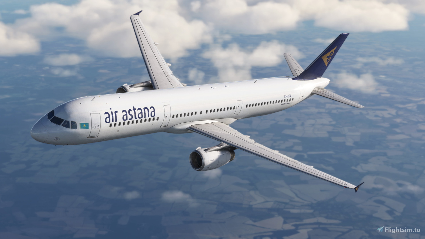 Air Astana Pack | Fenix A321 for Microsoft Flight Simulator | MSFS