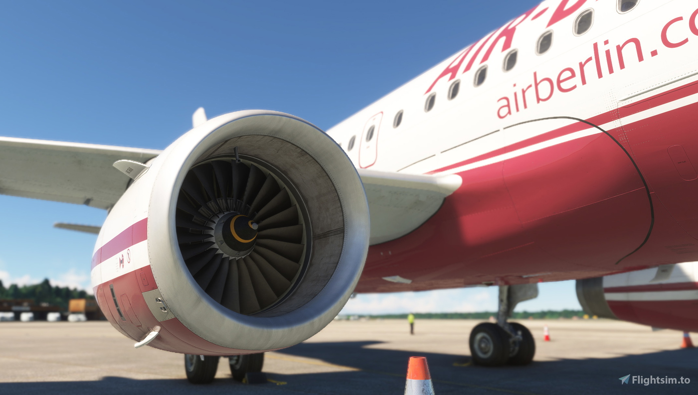 Air Berlin (1997 - 2008 cs) | D-ABGD | A319-132 | Fenix V2 | IAE2500 ...