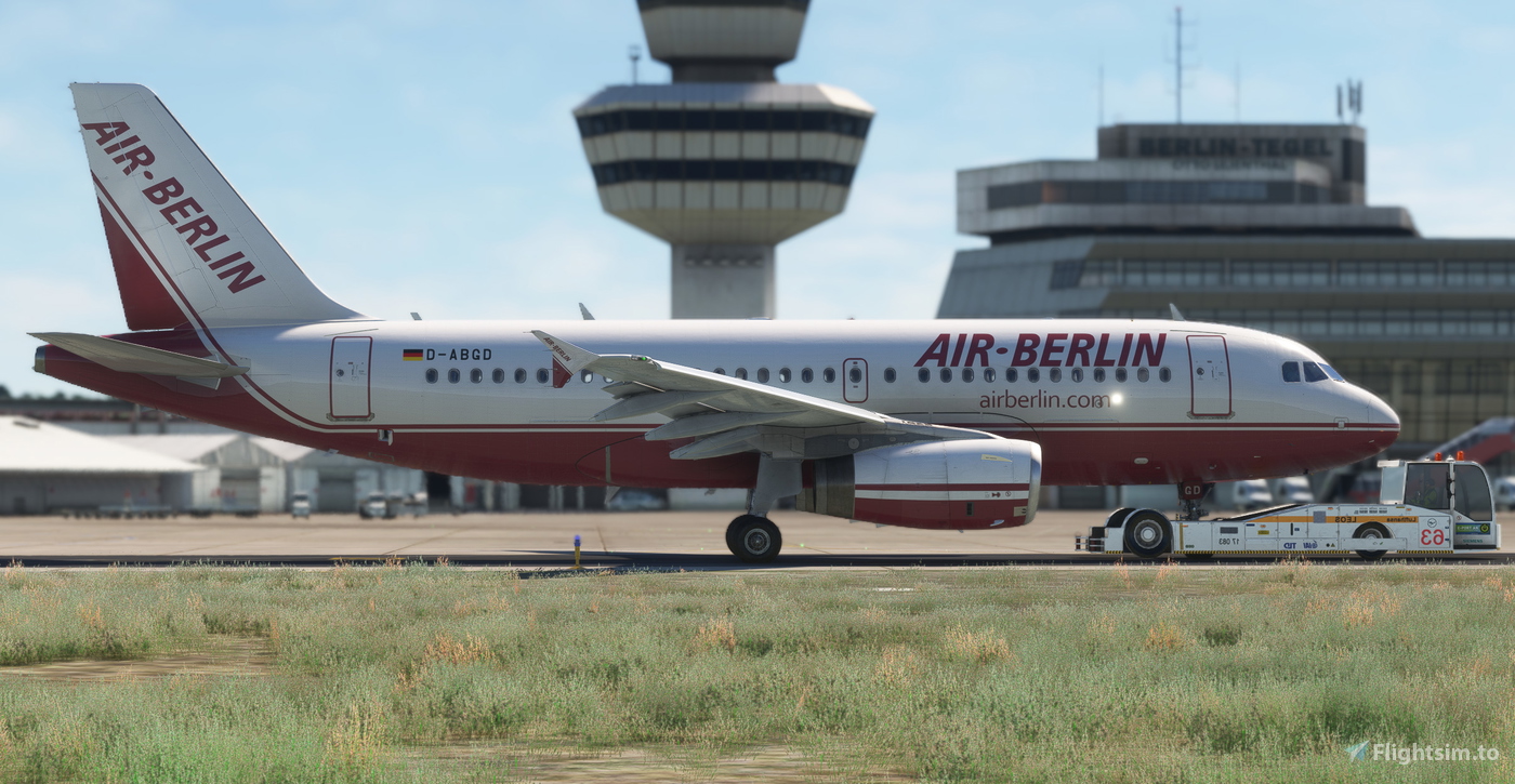 Air Berlin (1997 - 2008 cs) | D-ABGD | A319-132 | Fenix V2 | IAE2500 ...