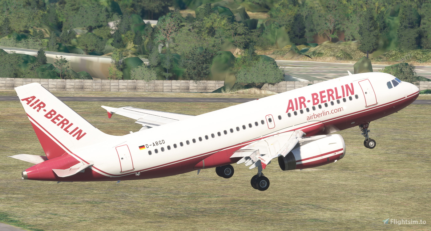 Air Berlin (1997 - 2008 cs) | D-ABGD | A319-132 | Fenix V2 | IAE2500 for Microsoft Flight ...