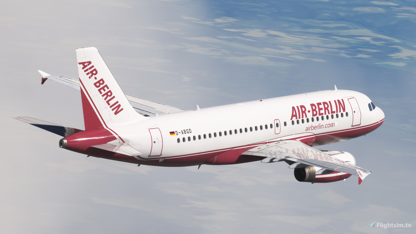 Air Berlin (1997 - 2008 cs) | D-ABGD | A319-132 | Fenix V2 | IAE2500 ...
