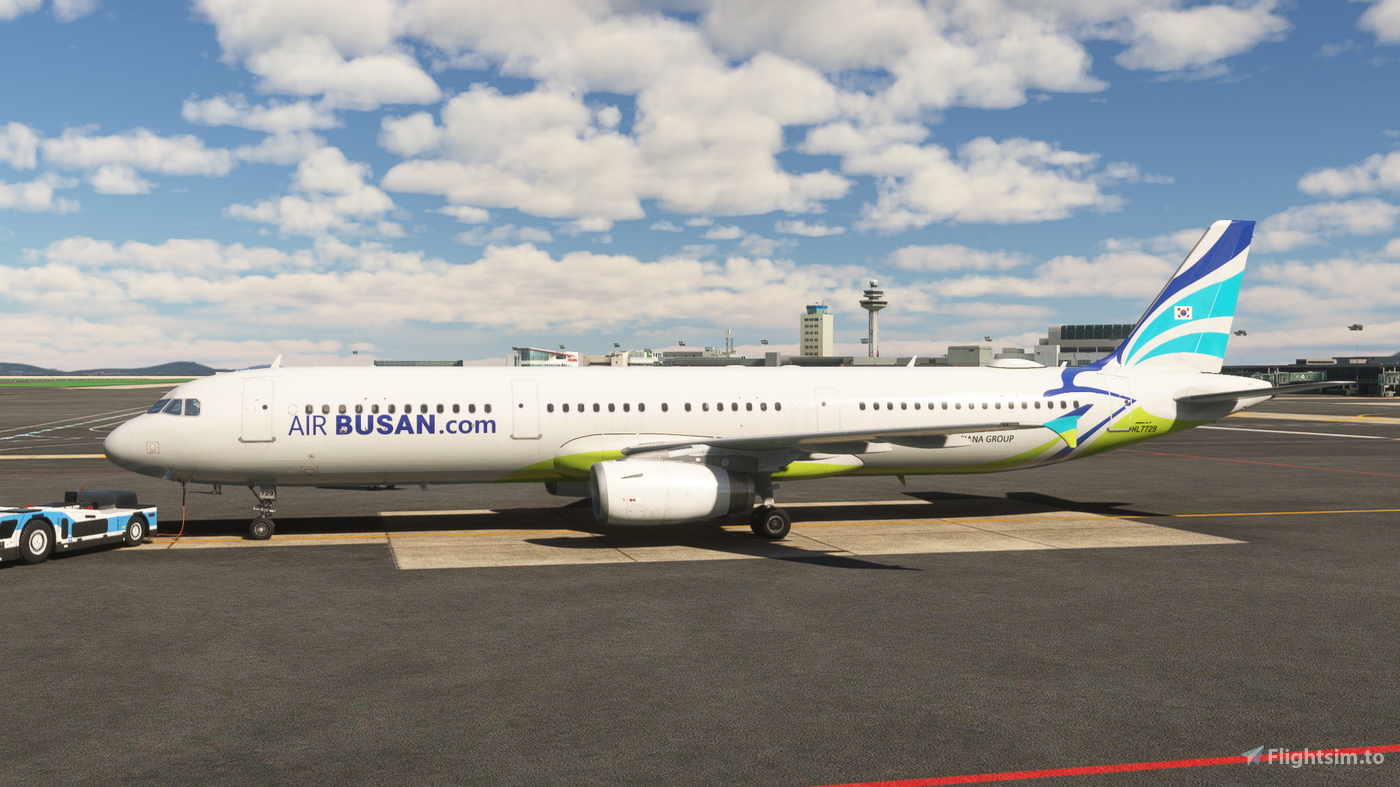[BFU] Air Busan | Pack | w/Cabin | Fenix A321 8K for Microsoft Flight Simulator | MSFS