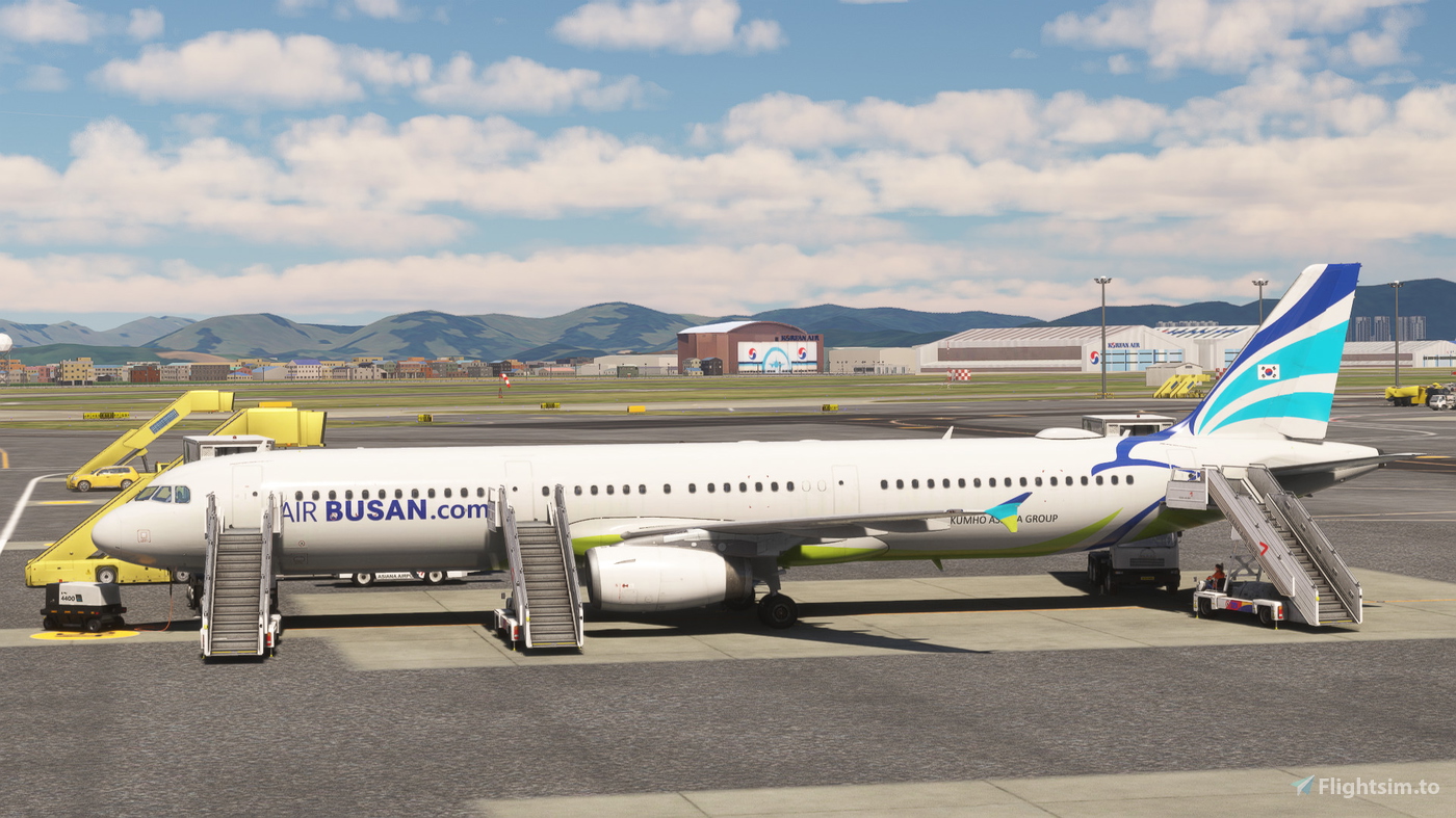 [BFU] Air Busan | Pack | w/Cabin | Fenix A321 8K for Microsoft Flight Simulator | MSFS