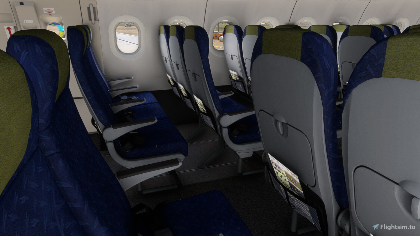 [BFU] Air Busan | Pack | w/Cabin | Fenix A321 8K para Microsoft Flight Simulator | MSFS