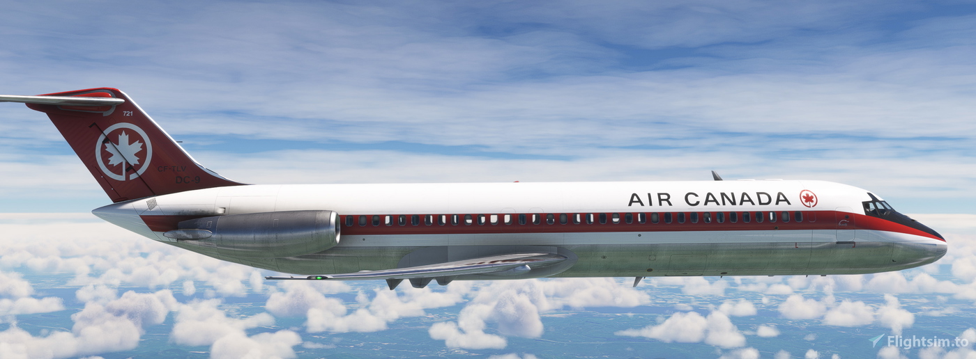 AIR CANADA - CF-TLV -SkySimuleations DC9-30 w/cabin for Microsoft ...