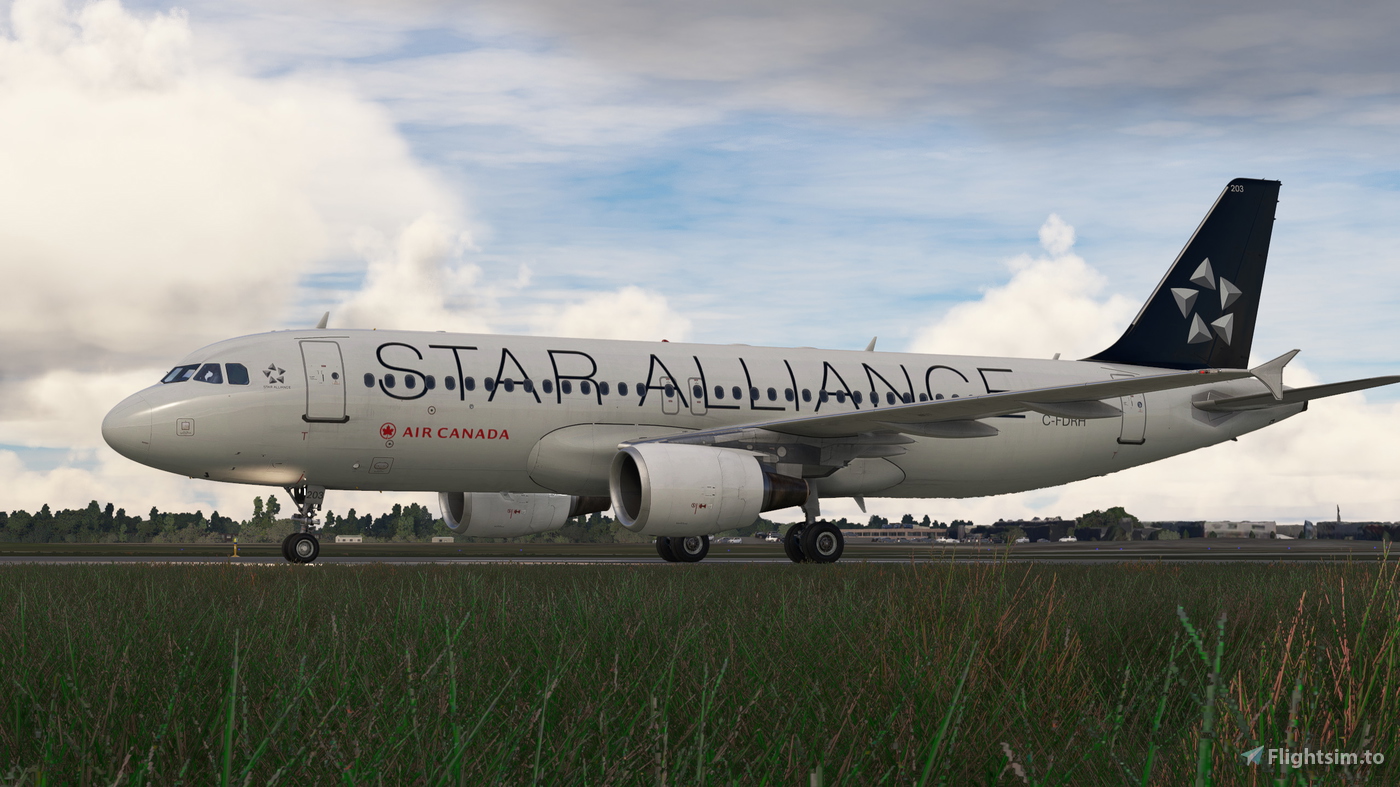 Air Canada | C-FDRH Star Alliance | Fenix A320 CFM | 4K 对于 Microsoft ...