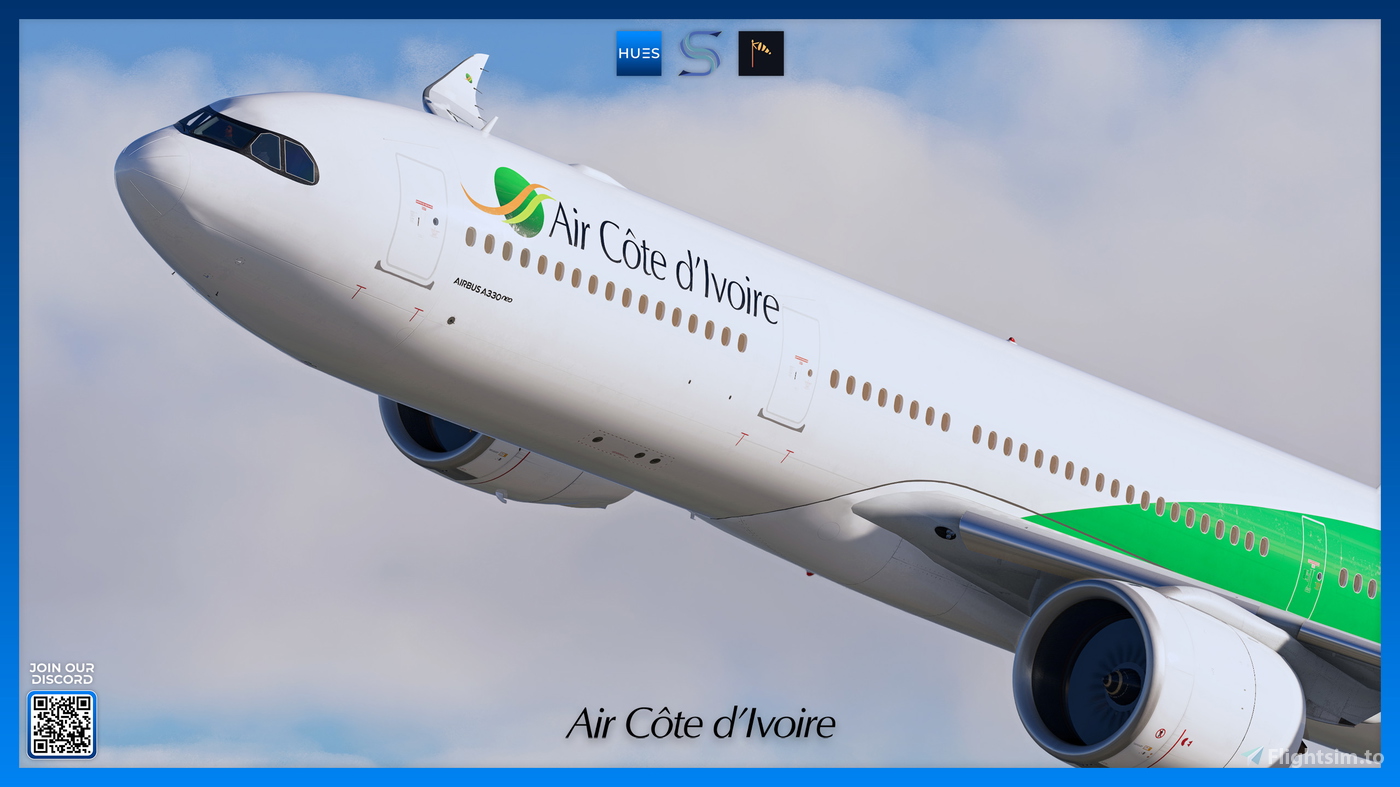 Air Côte d'Ivoire TU-TRG | Headwind A330 NEO | 8K & 4K para Microsoft Flight Simulator | MSFS