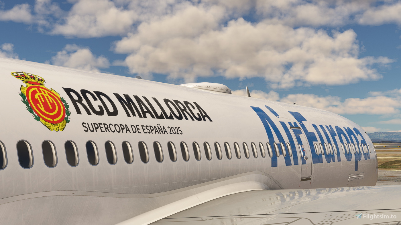 Air Europa EC-NBM / "RCD MALLORCA" Sticker for Microsoft Flight ...