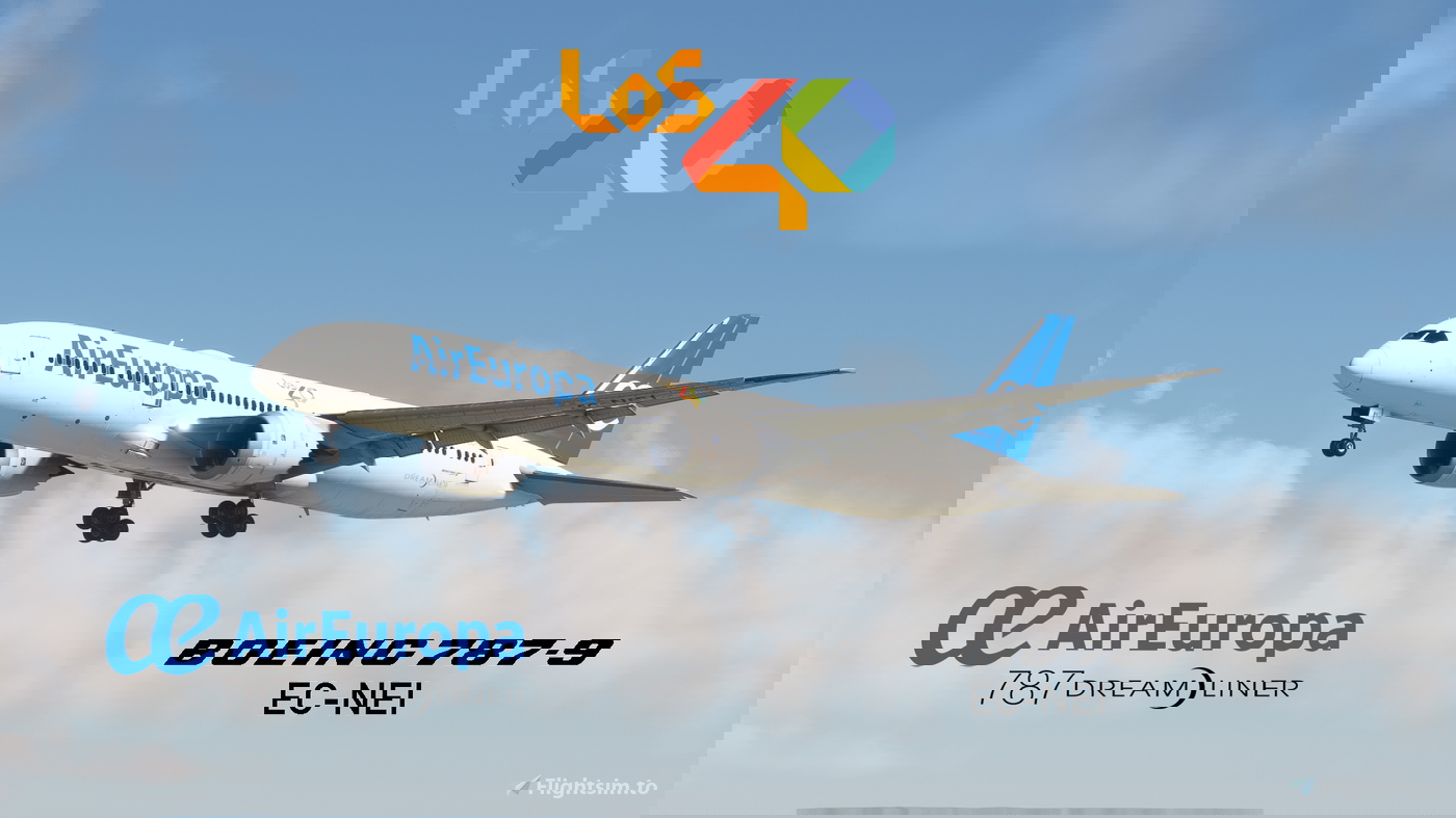 Air Europa EC-NEI / "Los 40" Sticker for Microsoft Flight Simulator | MSFS